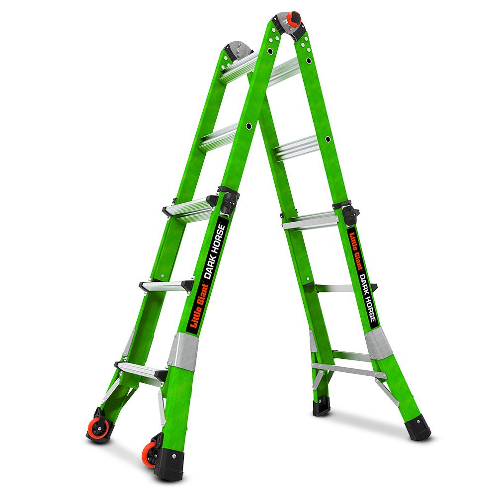Little Giant Ladder Systems 16113-440 0.9m-2.4m 150kg Dark Horse 2.0 ...