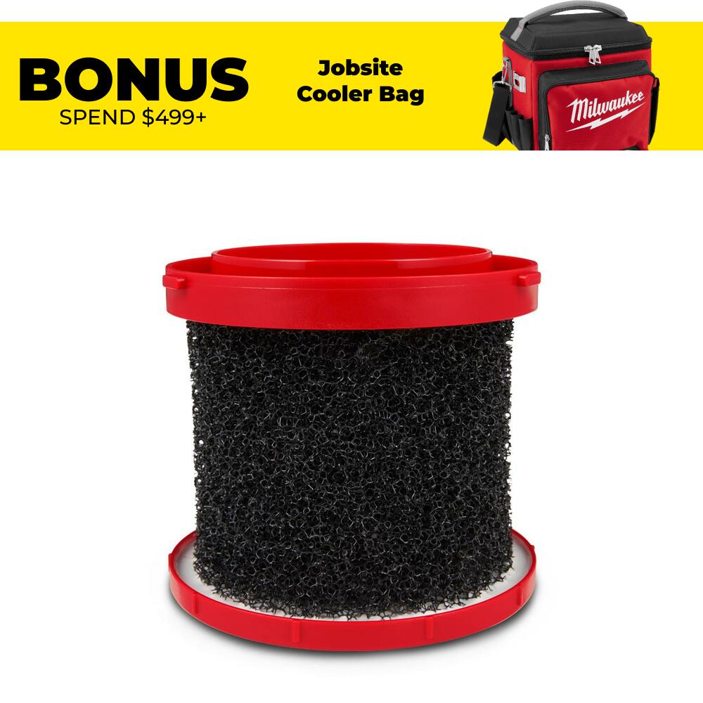 Milwaukee 49902015 Replacement Foam Wet Filter to suit M12FWDVL, M18WDV ...