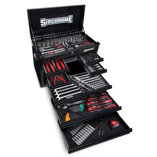 Sidchrome SCMT10160HB 204pce 13 Drawer Black Hyper Colour Series Tool ...
