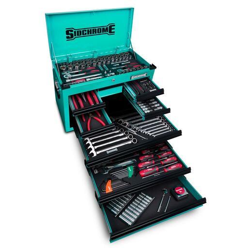 Sidchrome SCMT10160HT 204pce 13 Drawer Teal Hyper Colour Series Tool ...