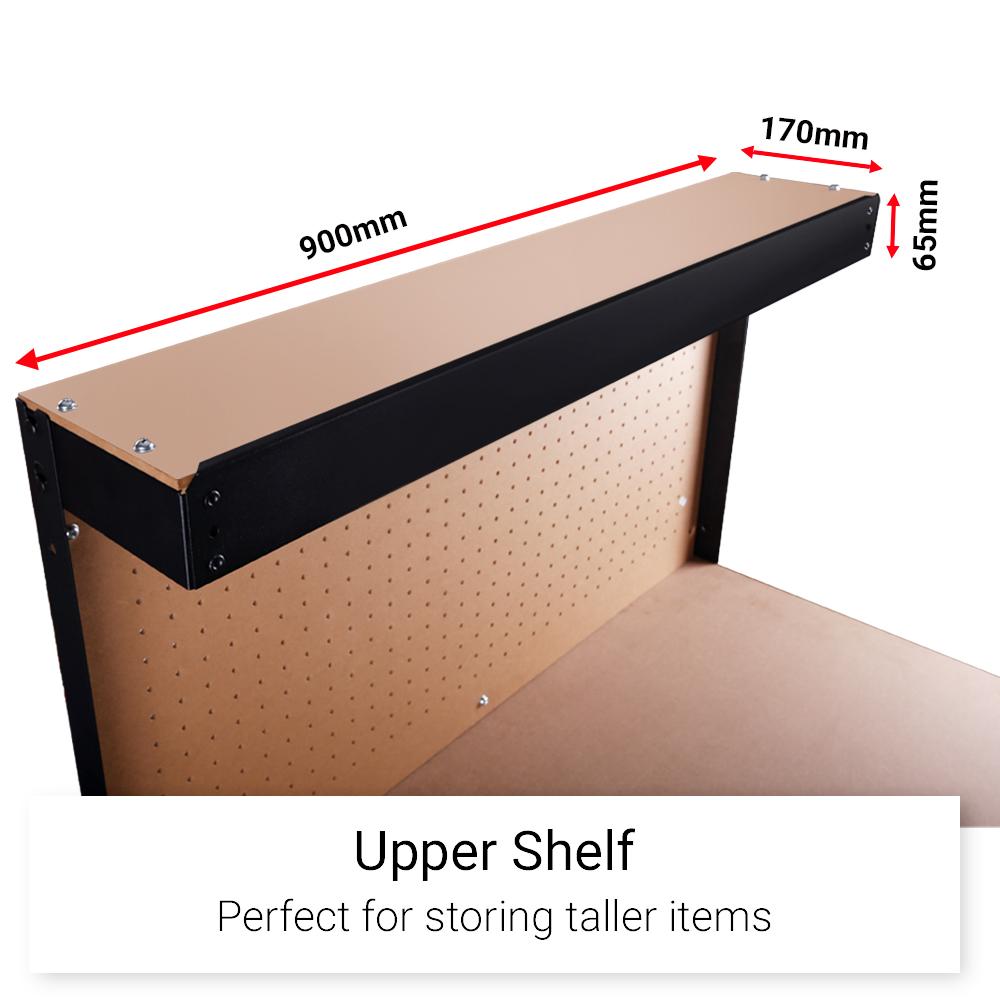 Techsmart T900WB 900mm Multi Purpose Workbench with Pegboard