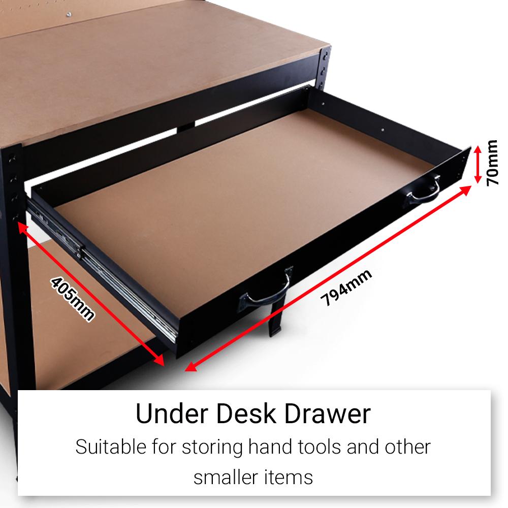 Techsmart T900WB 900mm Multi Purpose Workbench with Pegboard