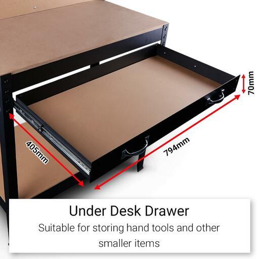 Techsmart T900WB 900mm Multi Purpose Workbench with Pegboard