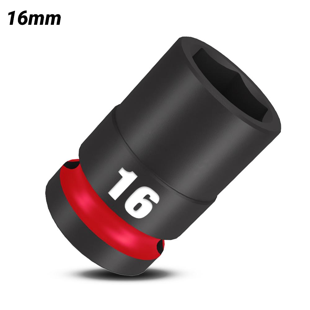 Milwaukee 49666248 16mm 1/2" Drive Shockwave Metric Standard 6 Point ...