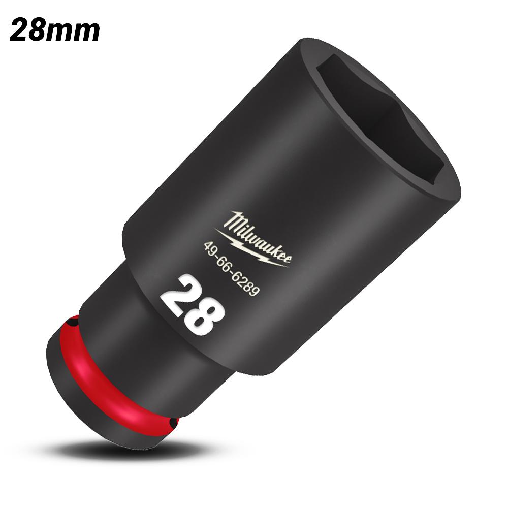 Milwaukee 49666289 1/2" Drive 28mm Metric Shockwave 6 Point Deep Impact ...