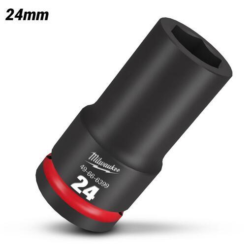 Milwaukee 49666399 3/4" Drive 24mm Metric Shockwave Deep 6 Point Impact ...