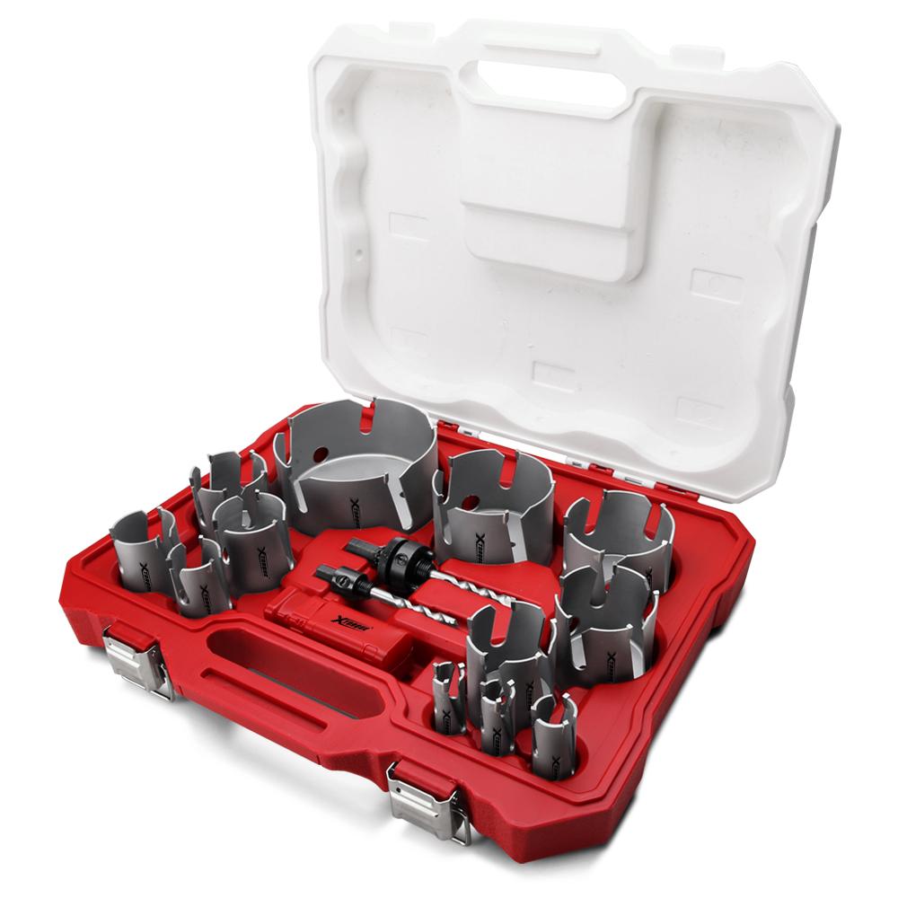 Xtorque XTTCT18 18 Pce Professional Grade TCT Multi Construction Hole ...