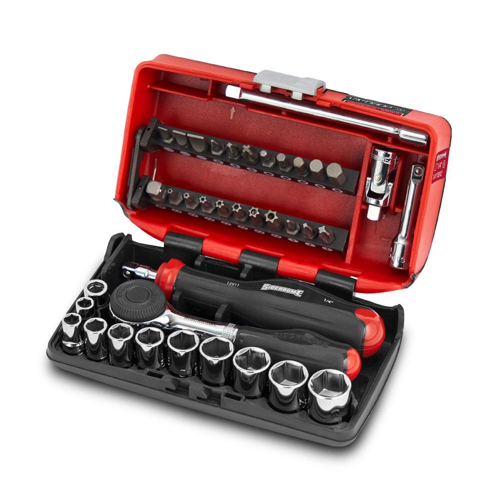 Sidchrome SCMT12114 38pce Metric 1/4" Drive Nano Socket & Tool Set with ...