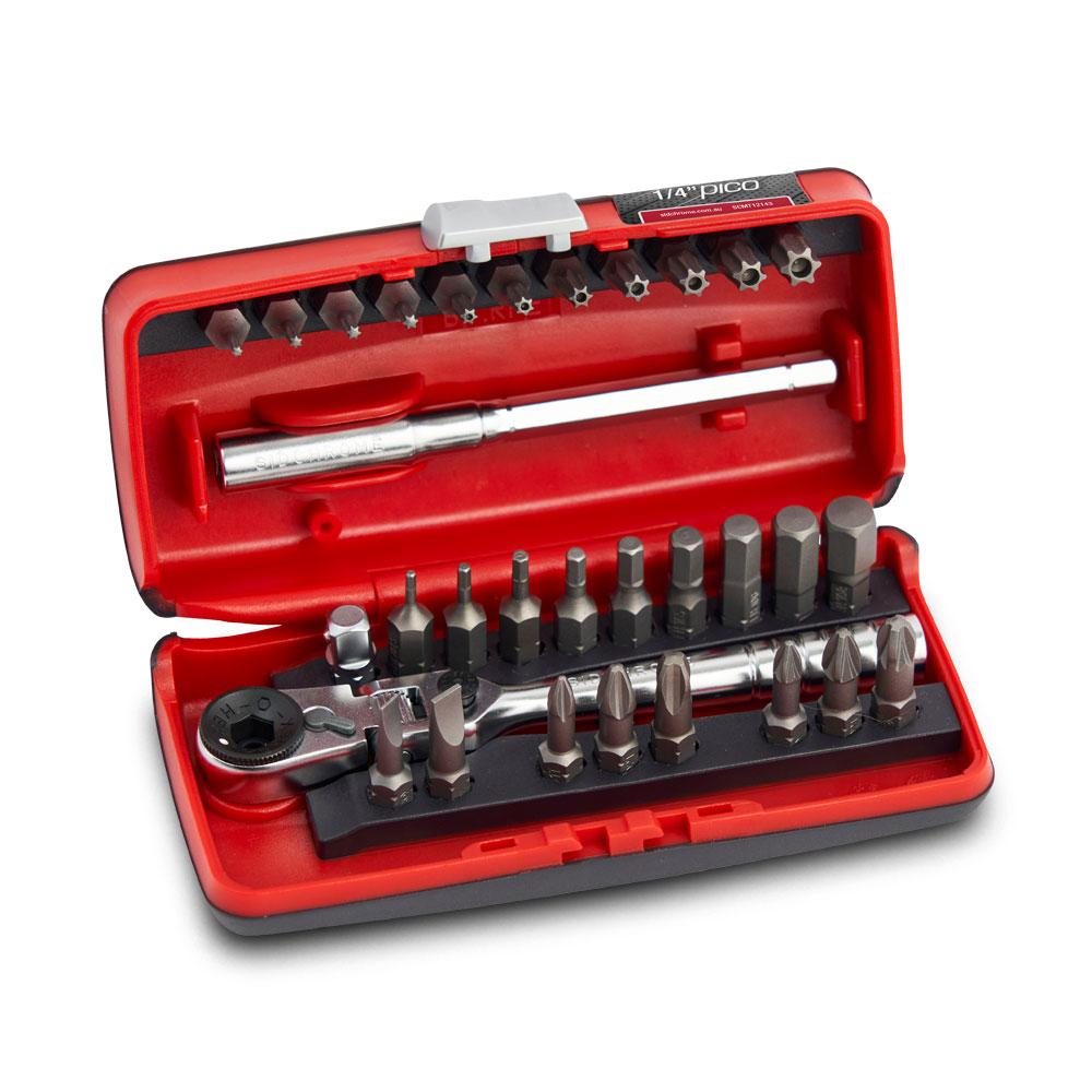 Sidchrome SCMT12143 31pce Metric 1/4" Drive Pico Tool Set with Ultra ...
