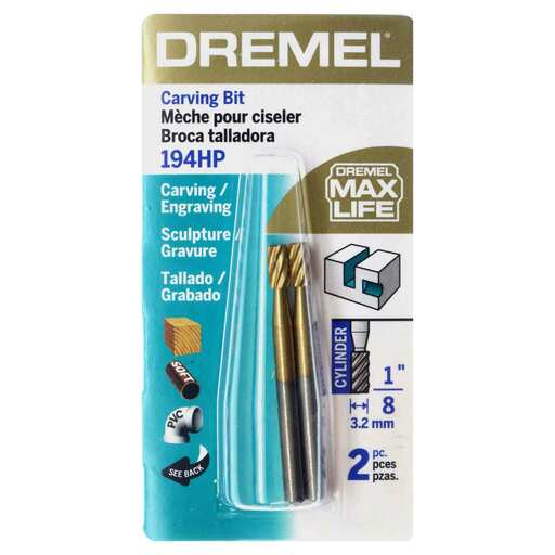 Dremel 194HP (2.615.019.4HA) 2-Pack 6.4mm MAX LIFE Cylindrical High ...