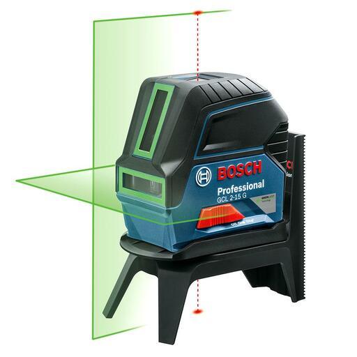 Bosch GCL 2-15 G + GLM 40 (0.615.994.0R7) Green Beam Cross-Line Laser ...