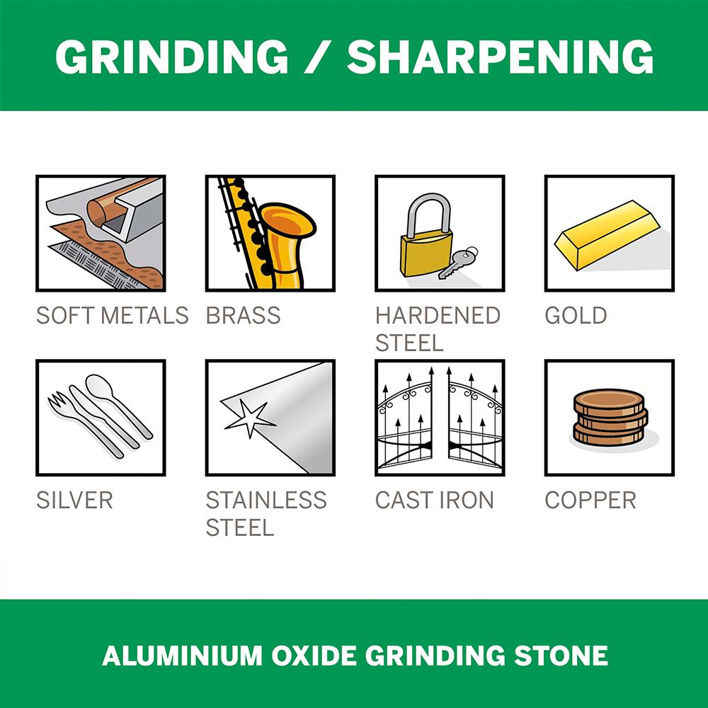 Dremel 953 (2.615.095.3AB) 2-Pack 6.4mm Cone Shaped Aluminum Oxide ...