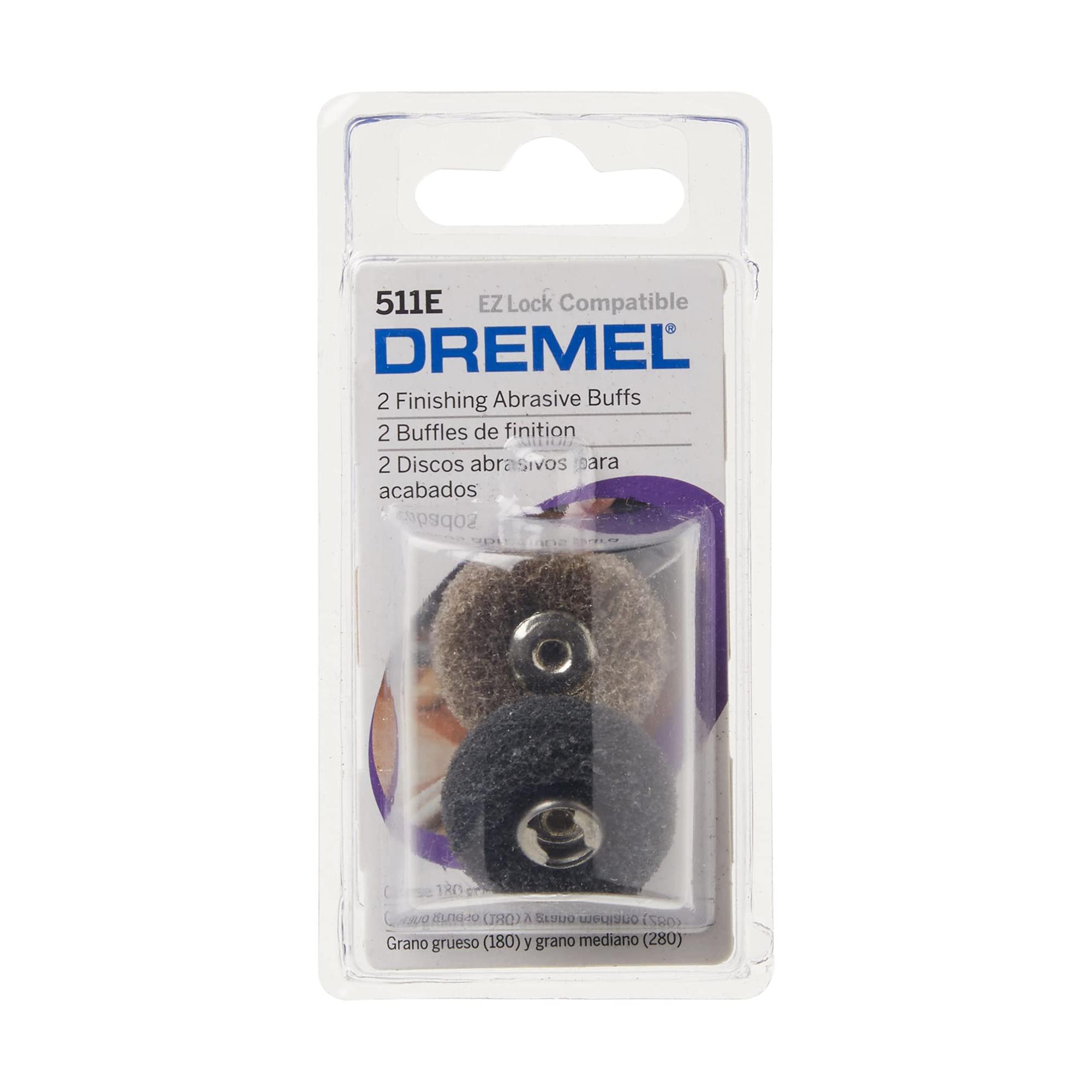 Dremel 511E (2.615.E51.1AA) EZ Lock 180 & 280 Grit Abrasive Buff Wheels