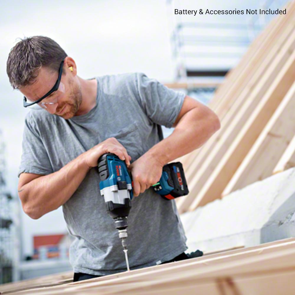 Bosch GDS 18V-1000 (0.601.9J8.300) 18V Li-ion Cordless BITURBO Brushless 1/2" High Torque Impact ...
