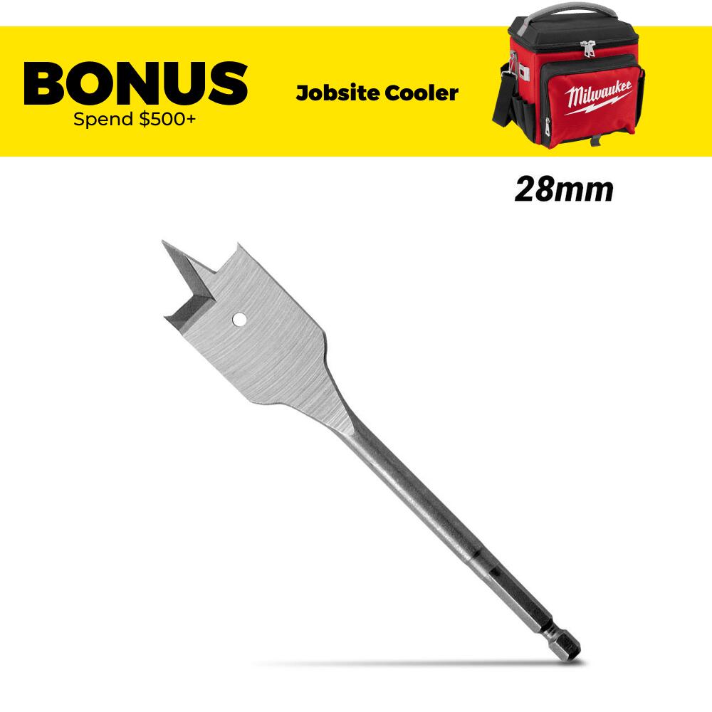 Milwaukee 48270128 28mm Timber Spade Bit