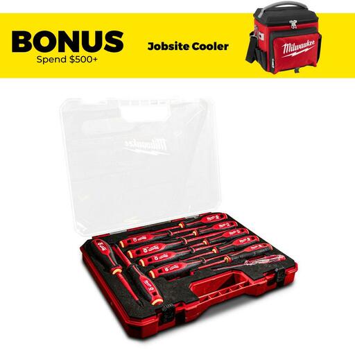 Milwaukee 4932479095 12pce 1000V VDE Screwdriver Set