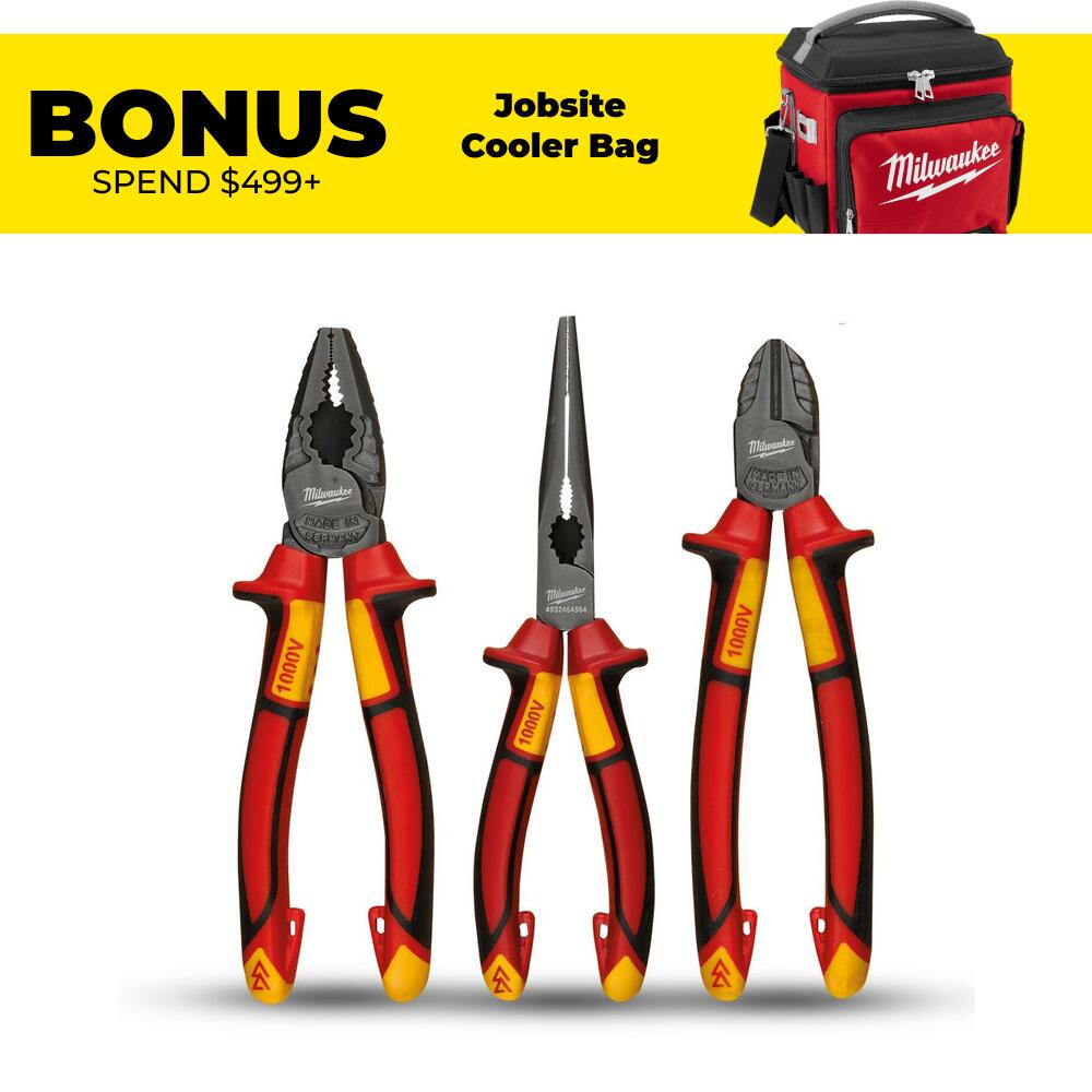 Milwaukee 4932464575 3pce 1000V VDE Pliers Set