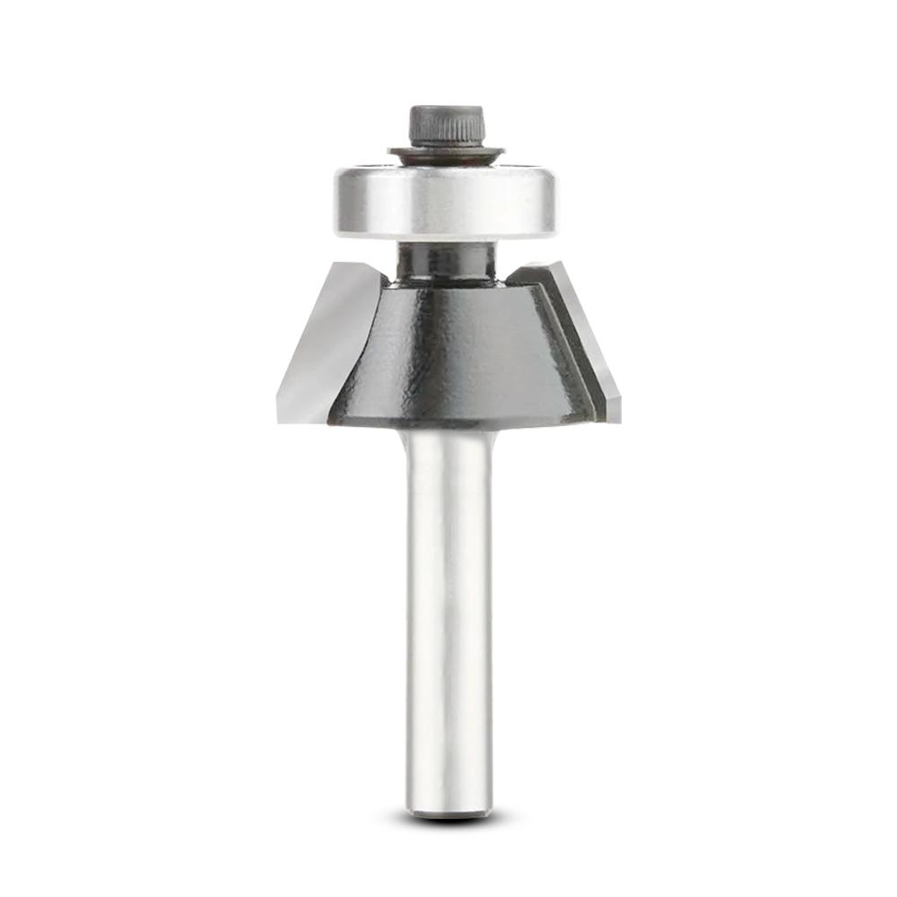 TruaCut TB8130 12.7mm 30° Bevel 1/4" Shank Trim Bit with Bearing