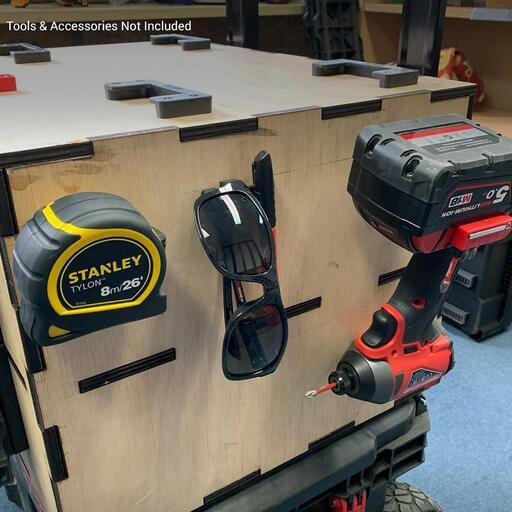 StealthMounts BB-BLK-6 6-Pack Universal Bench Belt Mount - Black