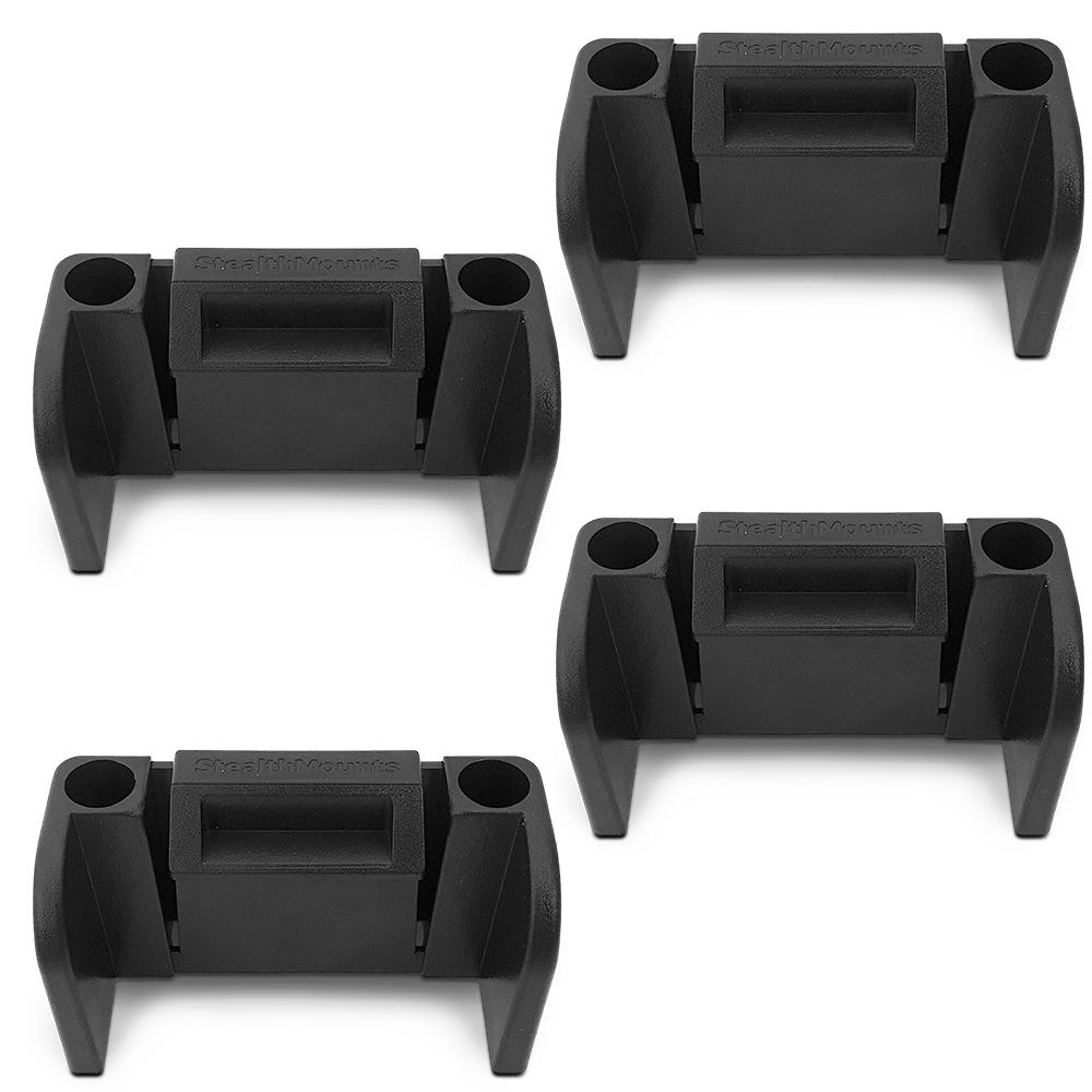 StealthMounts OM-LM-BLK-2 2-Pack Black Universal Spirit Level Mounts