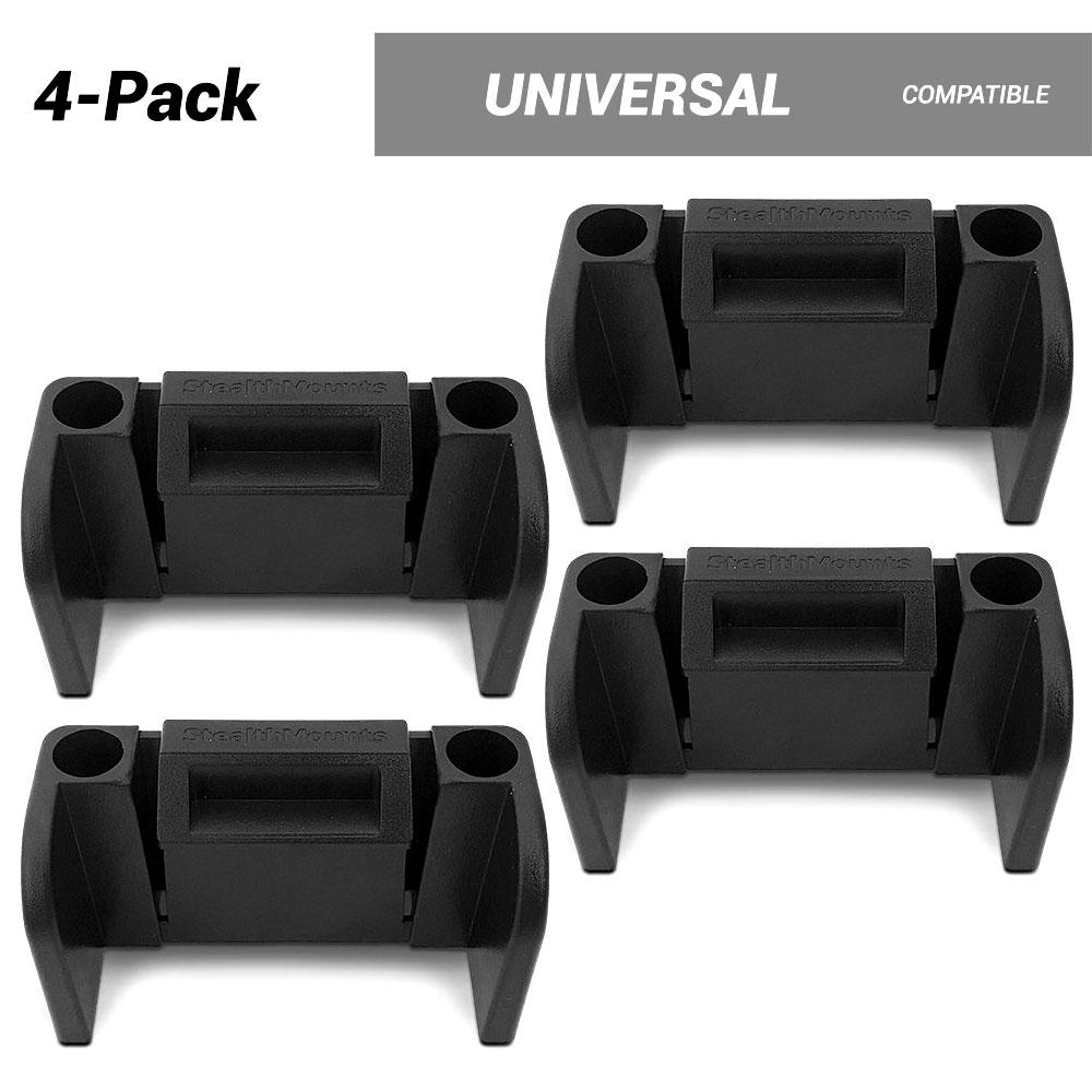 StealthMounts OM-LM-BLK-2 2-Pack Black Universal Spirit Level Mounts