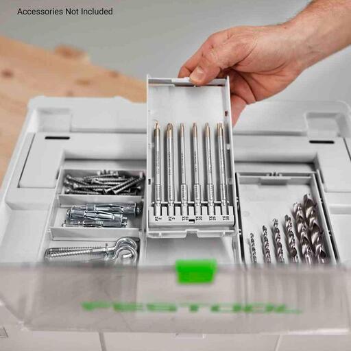 Festool SYS3 DF M 187 (577347) 187mm x 396mm Systainer³ Medium Storage ...