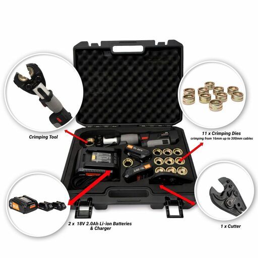 Bayer BCNCMINI18 18V 2.0Ah Li-ion Cordless Crimping & Cutting Tool ...