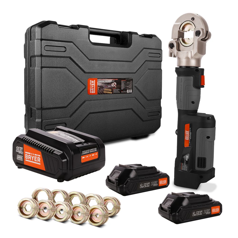 Bayer PZ300 18V 2.0Ah Li-ion Cordless Mini Crimping Tool Combo Kit