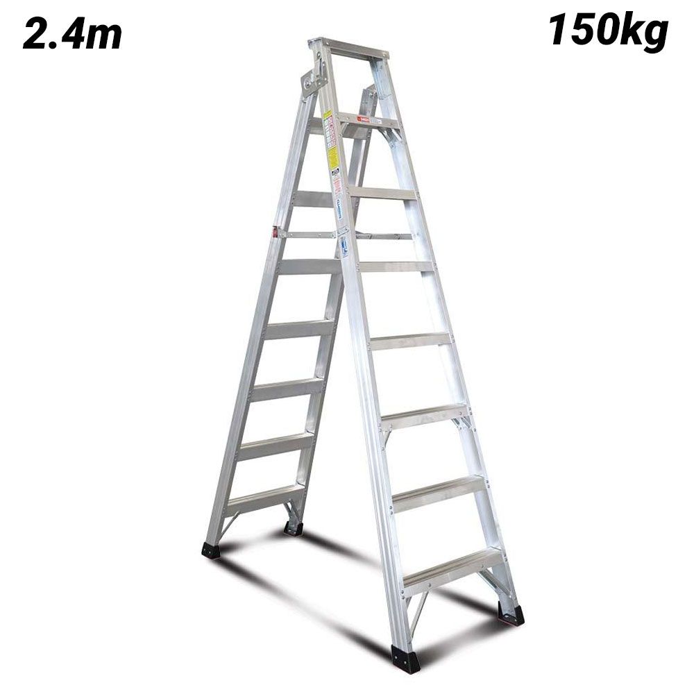 Climbrite CDAL7S 2.4m 7-Step Dual Purpose Aluminium Ladder