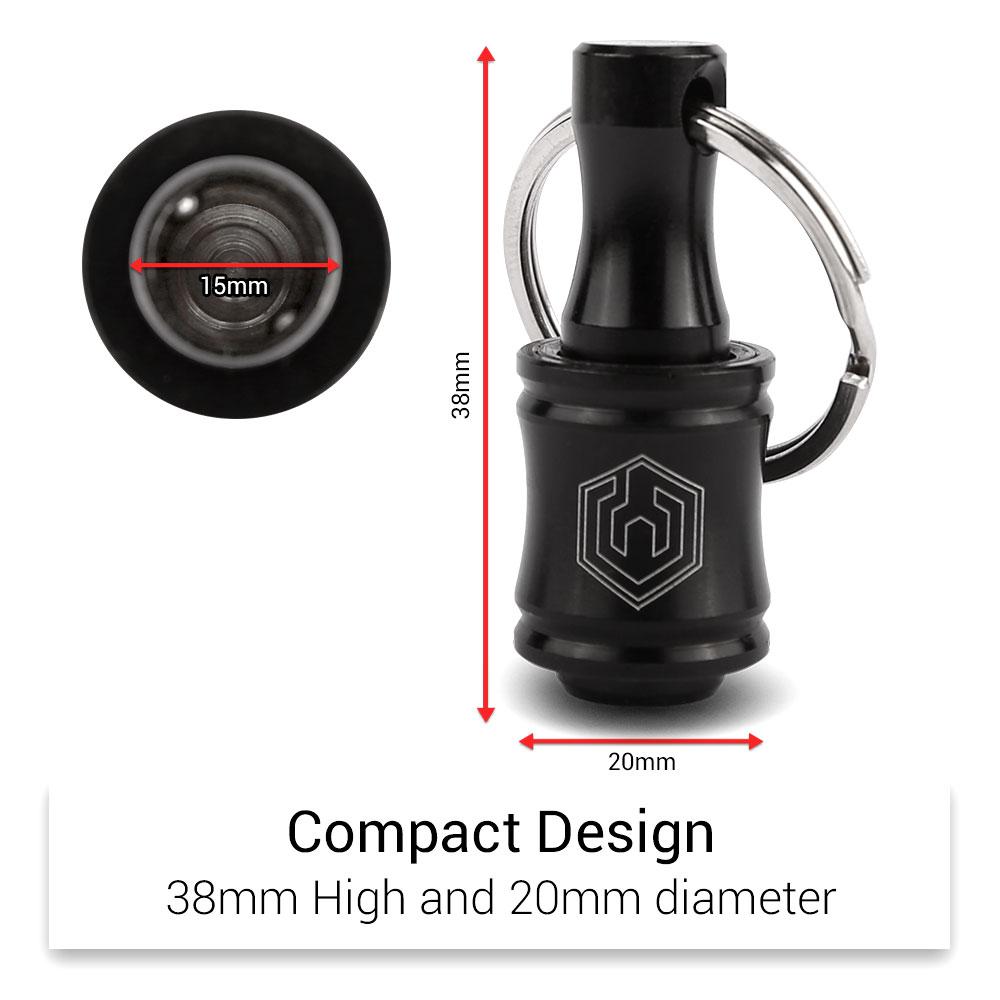 Techsmart T6HOL 6-Pack 1/4" Quick Release Black Driver Bit Holder Catchers