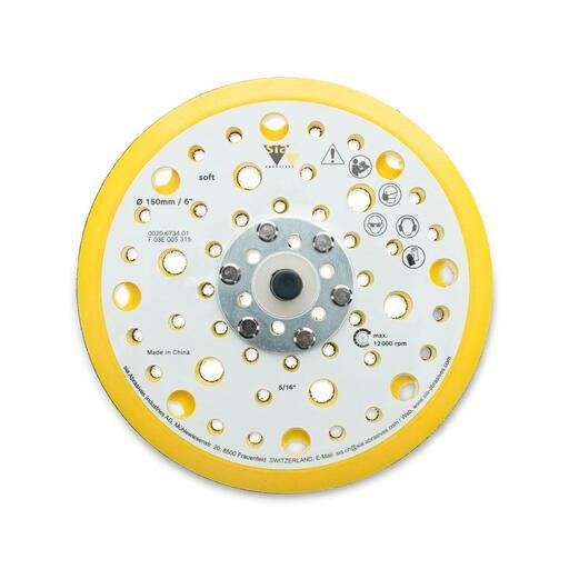 Sia Abrasives F03E005315 150mm (6") 5/16" Soft 54H Hook & Loop Backing Pad