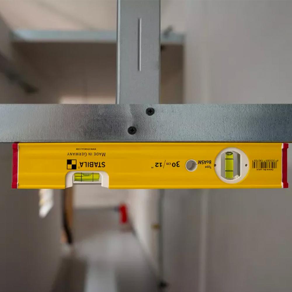 Stabila 19676 300mm Type 80 ASM Magnetic 2-Vial Box Frame Spirit Level
