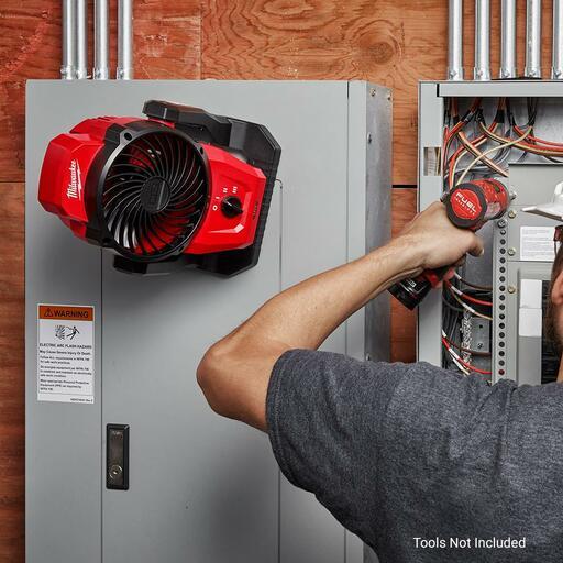 Milwaukee M12AF-0 12V Li-ion Cordless 152mm (6") Mounting Fan - Skin Only