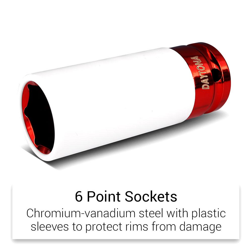 Daytona 4DMSS 4pce 1/2" Drive Thin Wall Deep Impact Metric Socket Set