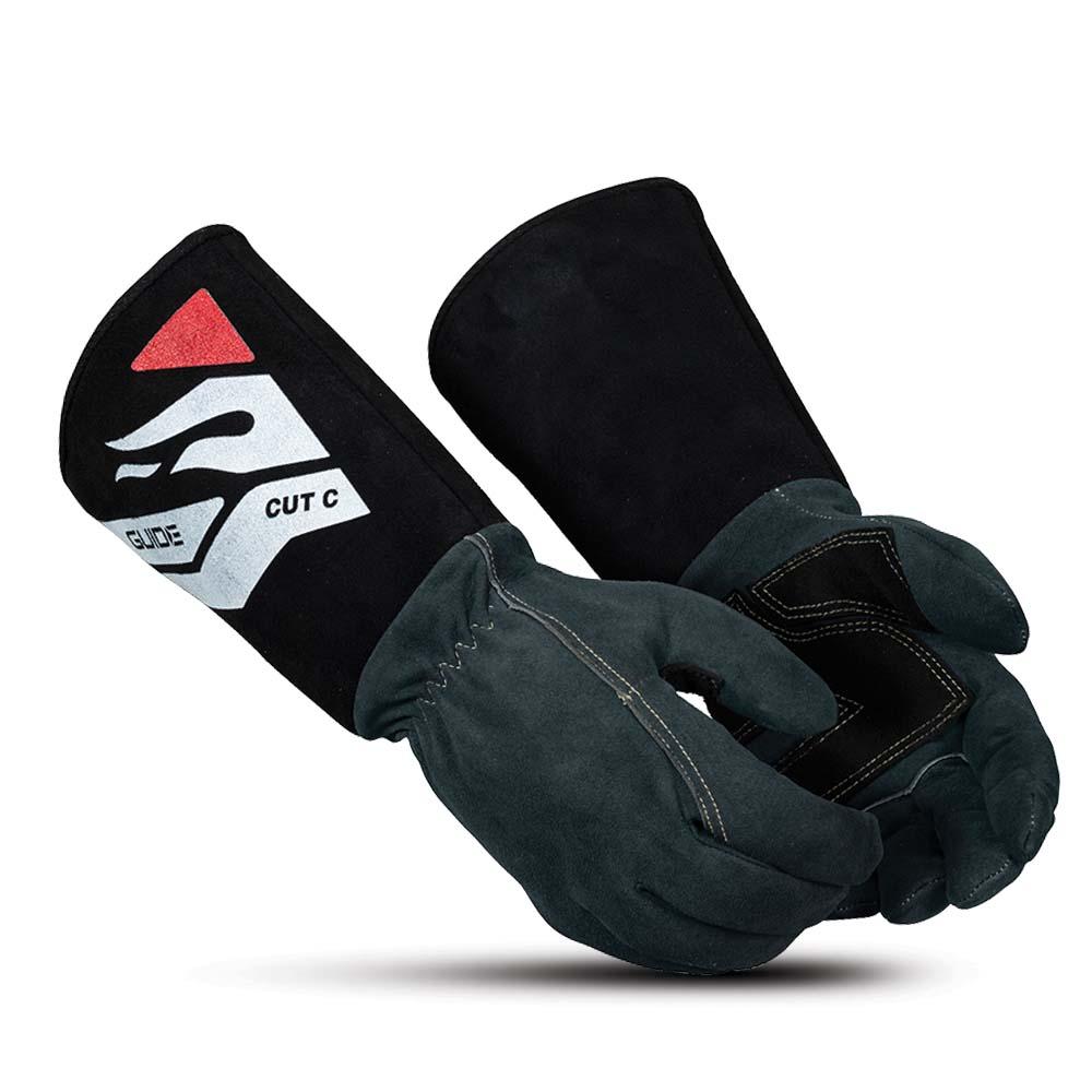 Guide G3571 Full-Grain Goatskin Leather Gauntlet Welding Gloves