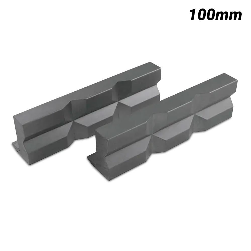 ITM TM121-100 100mm Aluminium Prism Face Soft Vice Jaws Magnetic