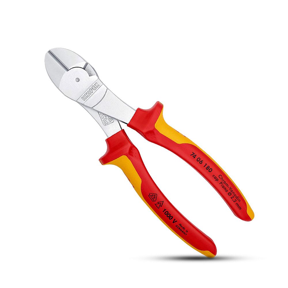 Knipex 7406180SB 180mm High Leverage Electrical Diagonal Cutter
