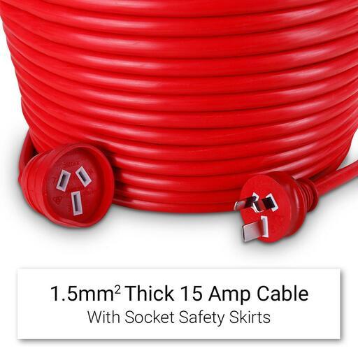 Bayer BEX30M15A 30m 250V 15A Heavy Duty Extension Lead