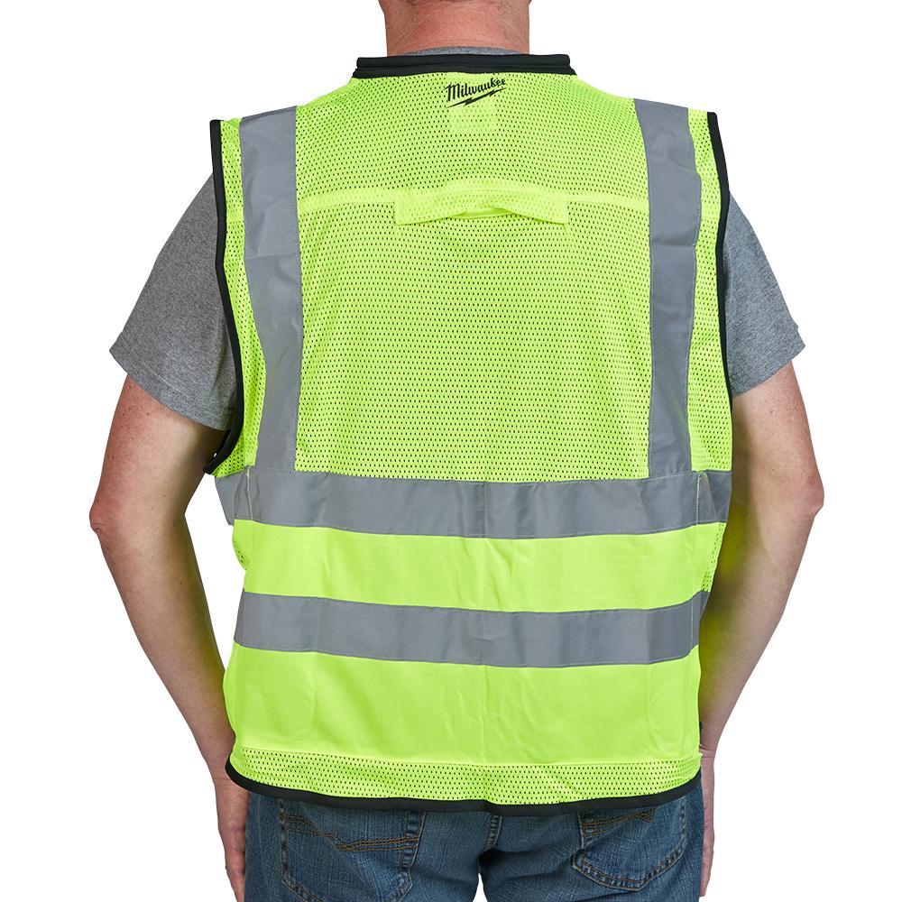 Milwaukee 4873504 Premium High Visibility Yellow Safety Vest
