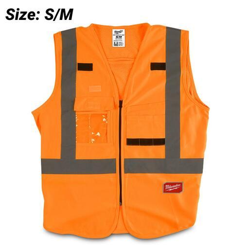 Milwaukee 4873503 High Visibility Orange Safety Vest