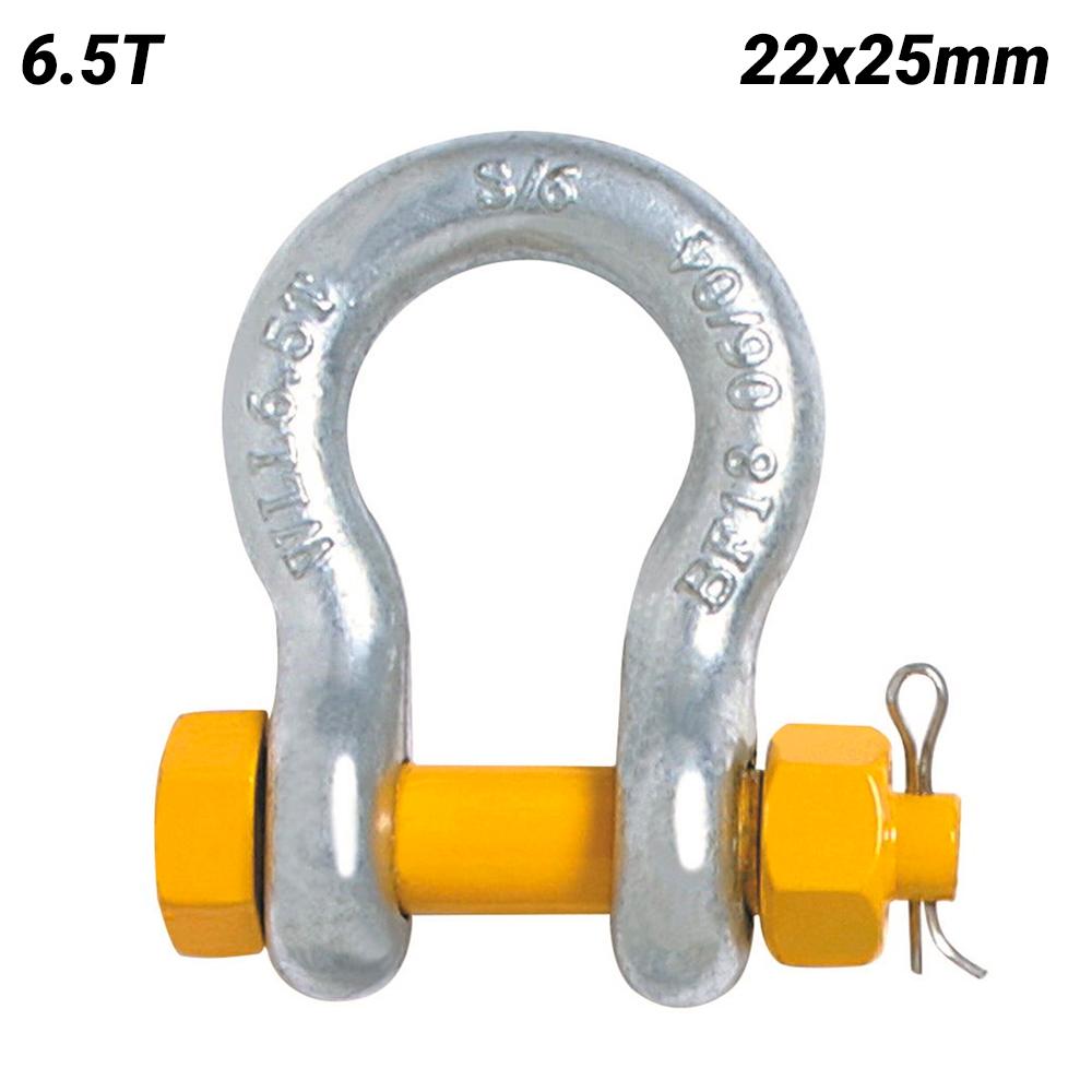 Beaver 244322 6.5T 22mm x 25mm GS Safety Pin Anchor Bow Shackle