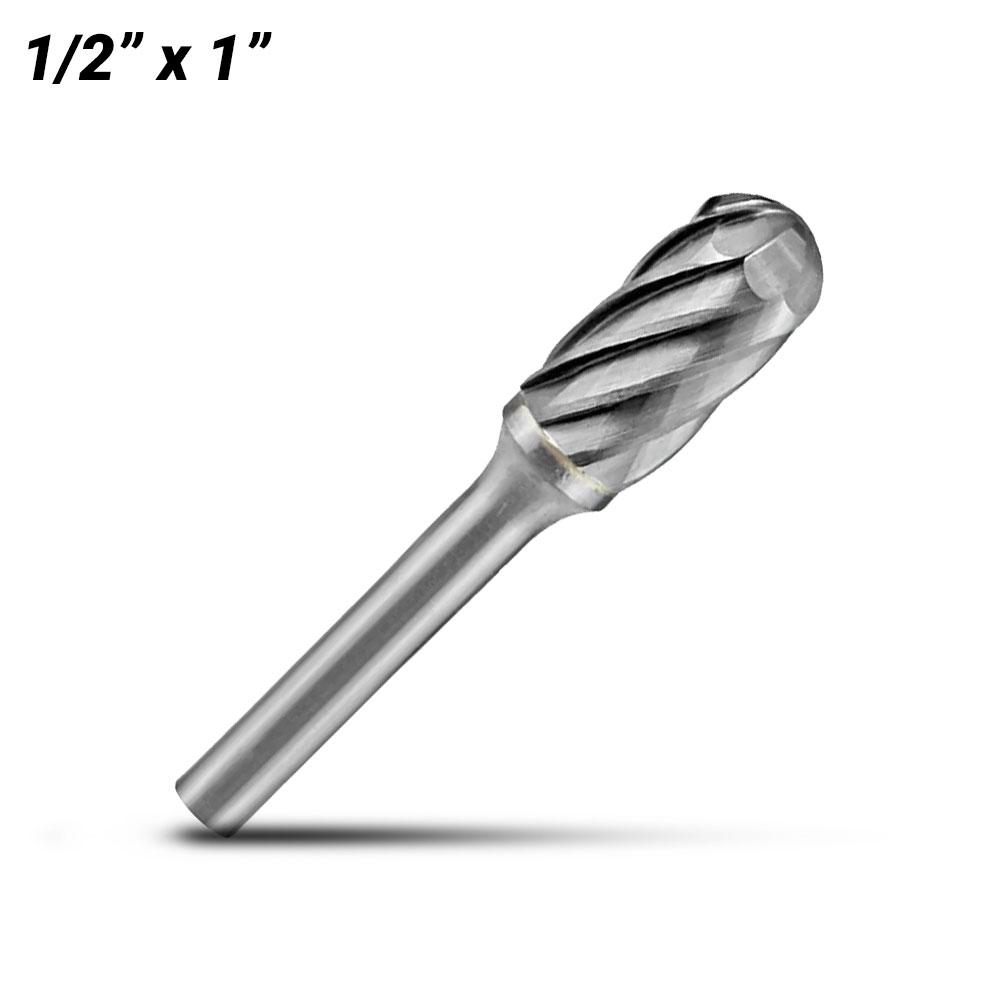 Holemaker CB-SC5-AC 1/2" x 1" Cylindrical Radius Carbide Burr