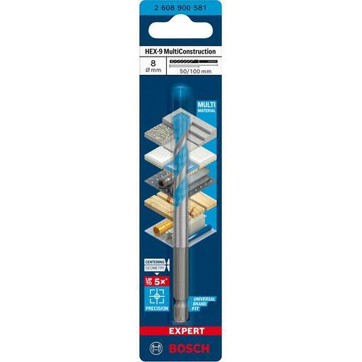 Bosch 2.608.900.584 EXPERT 3pce Hex-9 Multi-Construction Drill Bit Set
