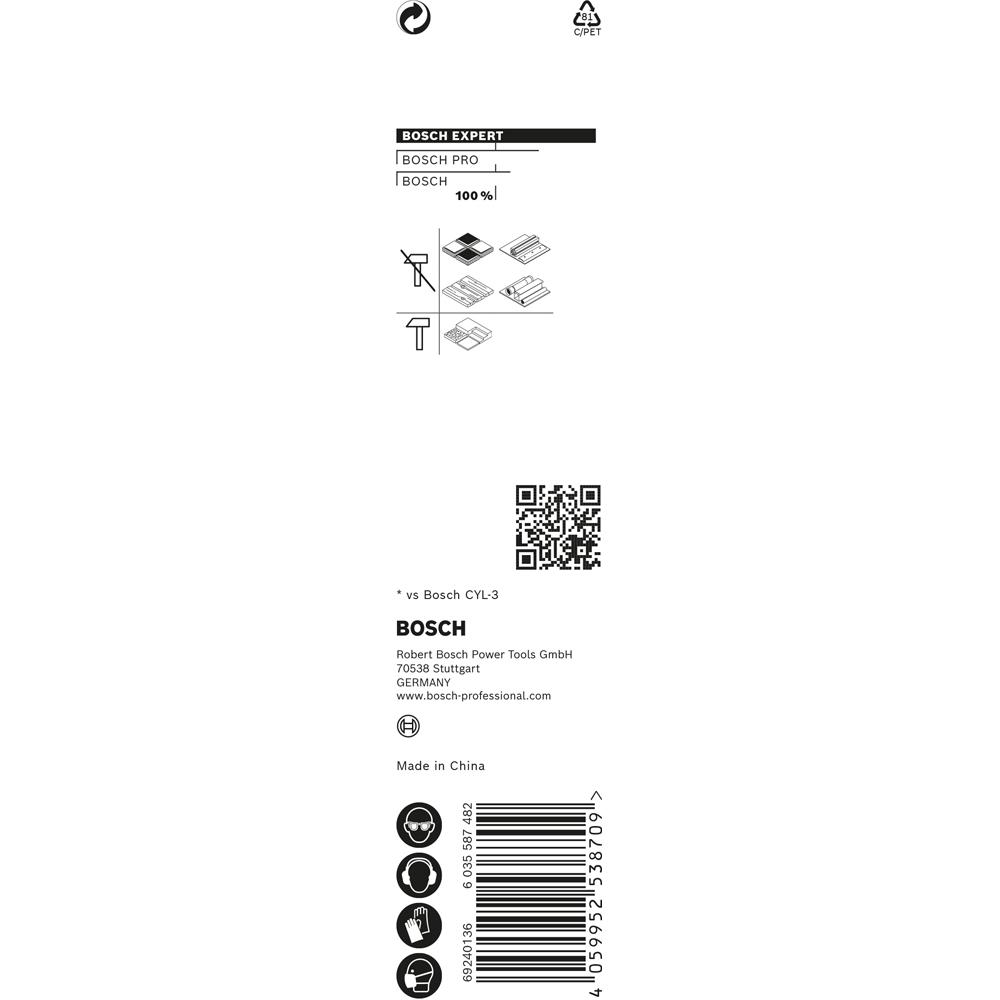 Bosch 2.608.900.577 EXPERT 6.5mm x 60mm x 100mm Hex-9 Multi ...