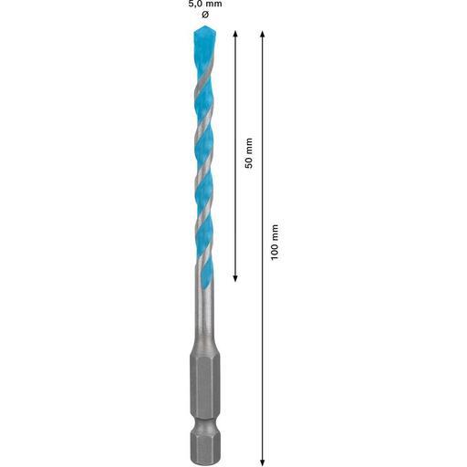 Bosch 2.608.900.571 EXPERT 5mm x 50mm x 100mm Hex-9 Multi-Construction ...
