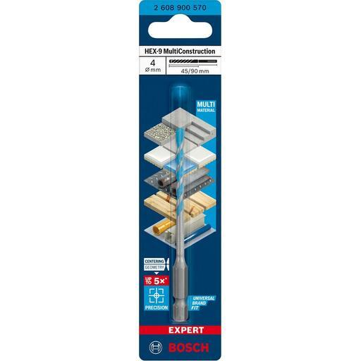 Bosch 2.608.900.570 EXPERT 4mm x 45mm x 90mm Hex-9 Multi-Construction ...