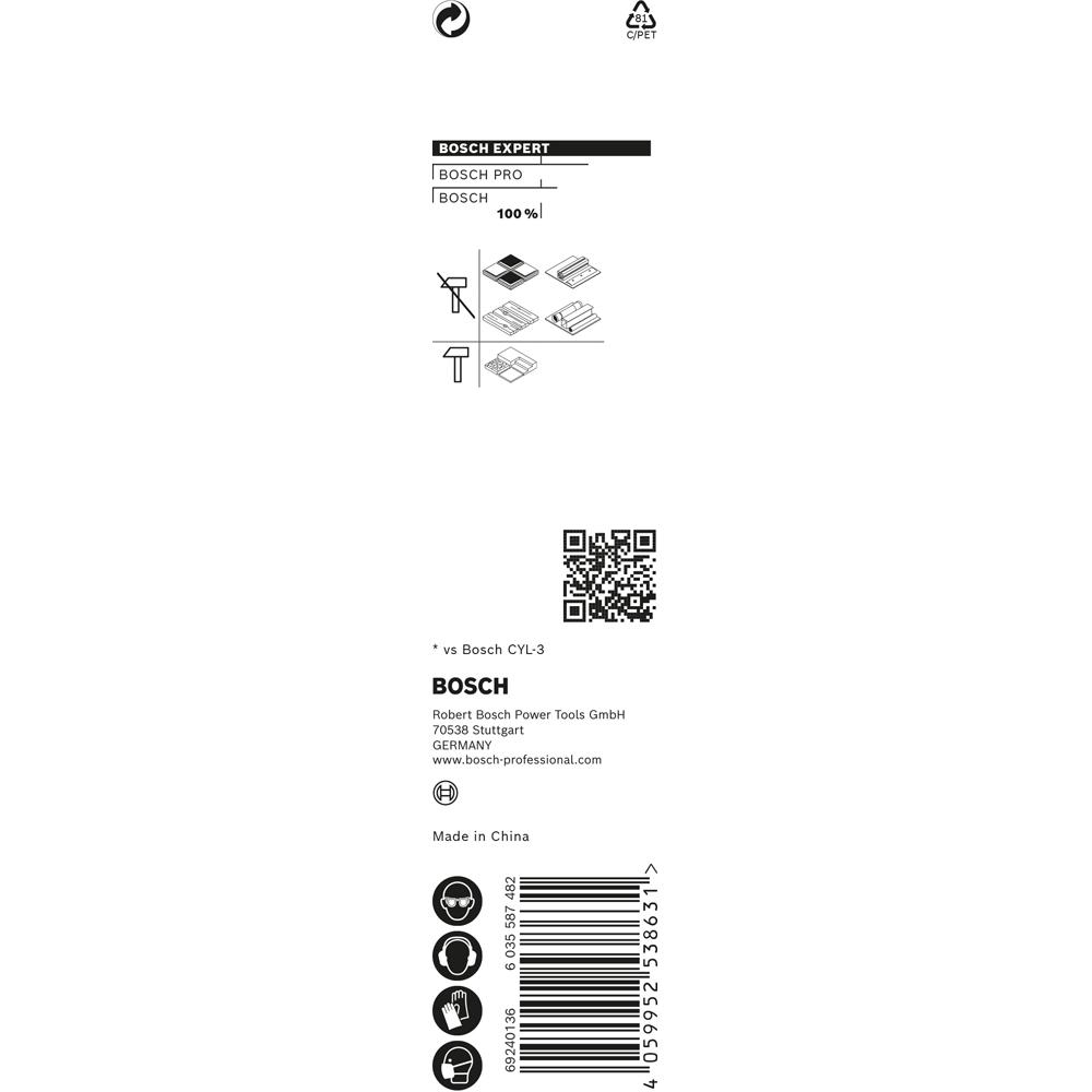 Bosch 2.608.900.570 EXPERT 4mm x 45mm x 90mm Hex-9 Multi-Construction ...