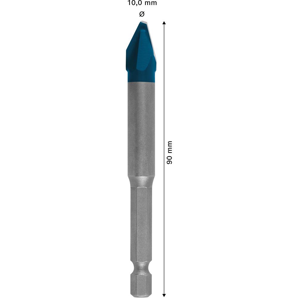 Bosch 2.608.900.593 EXPERT 10mm x 90 mm HEX-9 Hard Ceramic Drill Bit