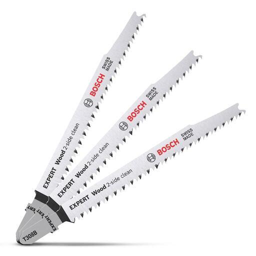 Bosch 2.608.900.550 EXPERT 3-Pack 117mm 12TPI T308B 2-Side Clean Wood ...