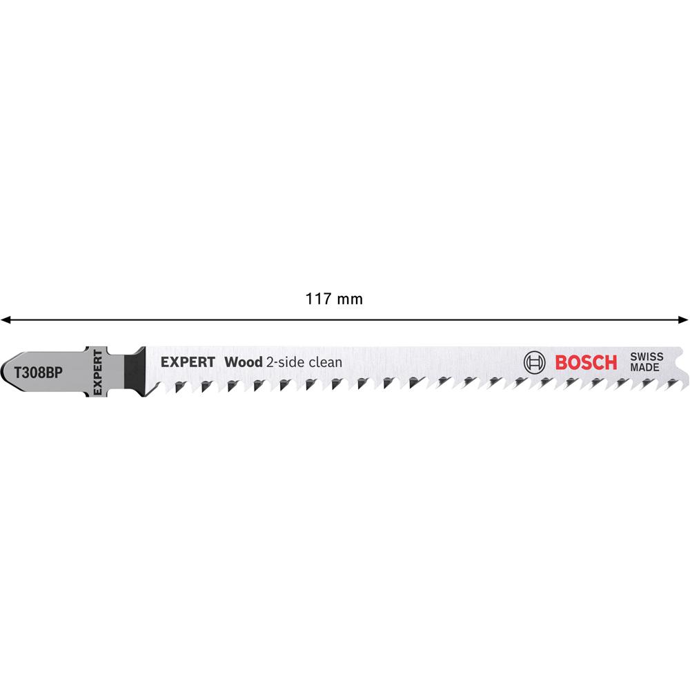 Bosch 2.608.900.557 EXPERT 3-Pack 117mm 12TPI T308BP 2-Side Clean Wood ...